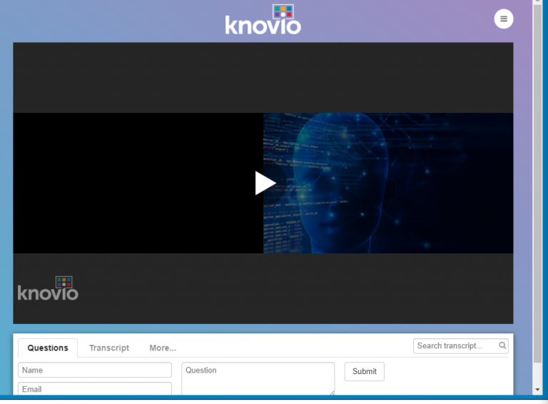 Personalize and Create Video Presentations with Knovio