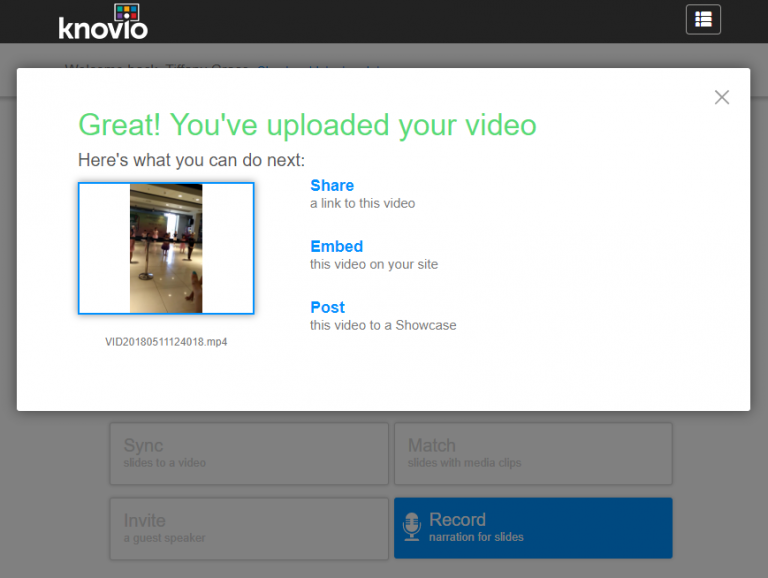 Personalize and Create Video Presentations with Knovio