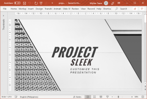Animated Project Sleek PowerPoint Template
