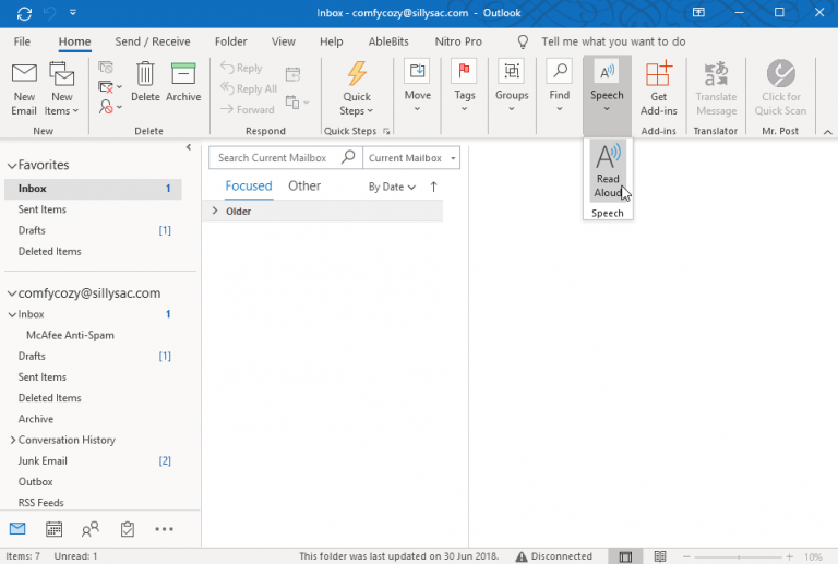 How to Listen to Your Outlook Messages