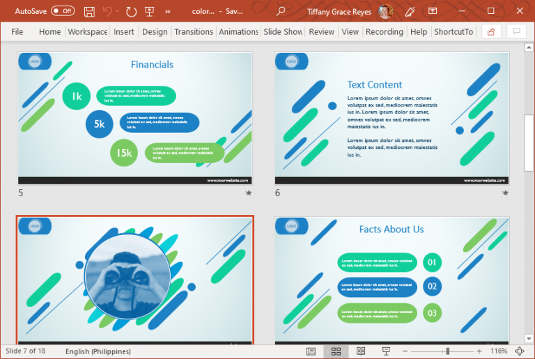 Animated Colorful Lines PowerPoint Template