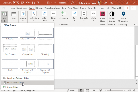 How to Create a PowerPoint Presentation from an Outline in Word