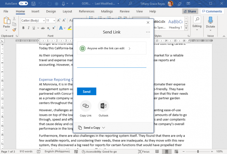 All About Using Real-Time Collaboration for a Word Document