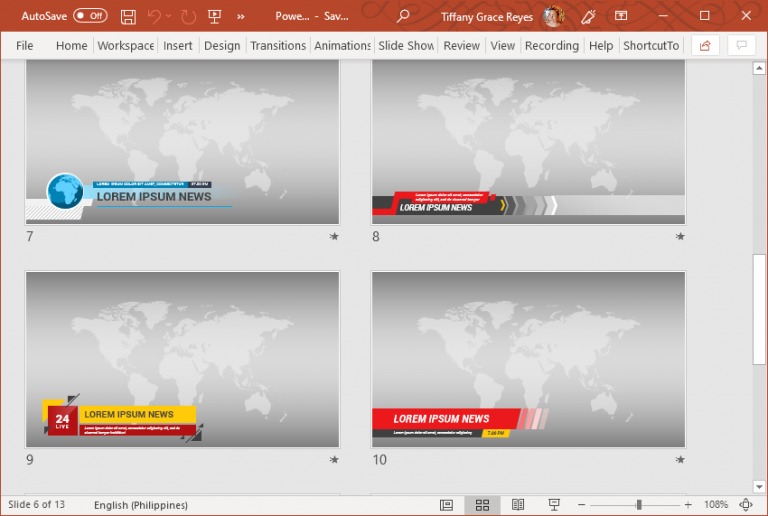 Animated Lower Thirds PowerPoint Template