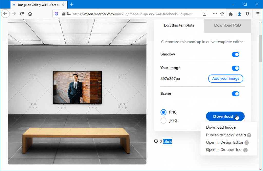 How to Create a Facebook 3D Photo using Mockups
