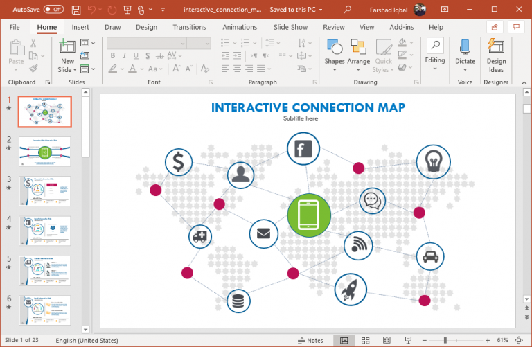 interactive-connection-map-powerpoint-template