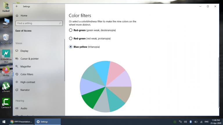 Windows 10 Shortcut to Switch Between Black & White and Color Mode