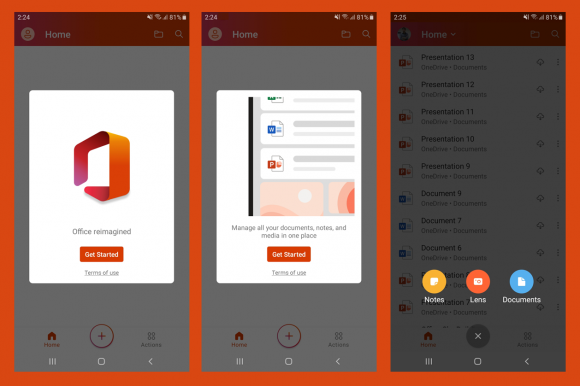 Integrated Microsoft Office App for Android & iOS