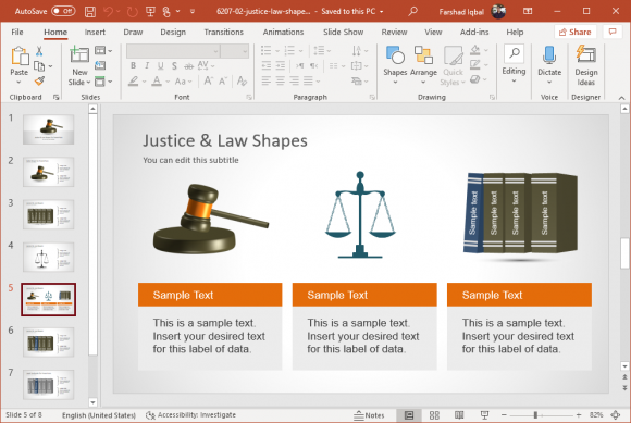 Scales of Justice: Concept & Best PowerPoint Templates