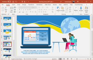 Animated Teaching Waves PowerPoint Template