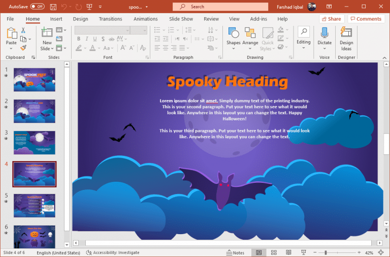 Animated Spookfest Halloween PowerPoint Template