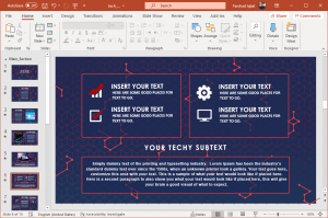 Animated Tech Wire PowerPoint Template