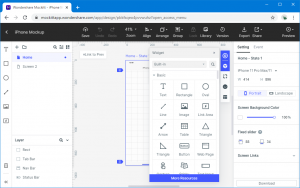 Wondershare Mockitt: Design Mockups with Interactive Gestures