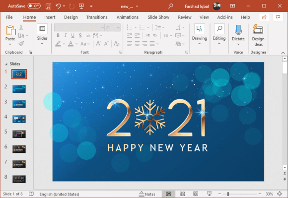 Animated New Year 2021 PowerPoint template - FPPT Animated New Year 2021 PowerPoint template - FPPT