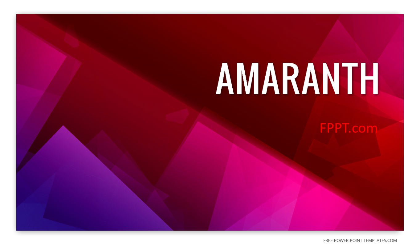 34 amaranth presentation background FPPT