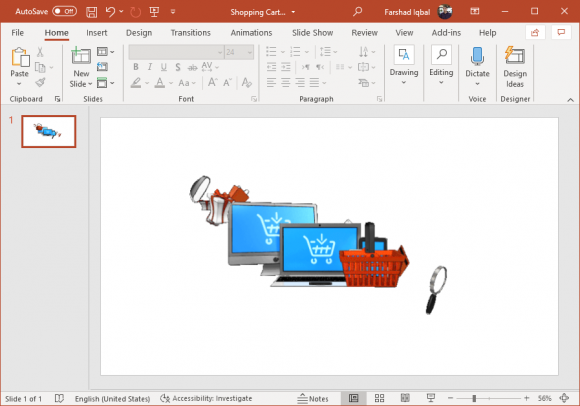 Shopping Cart Animations for PowerPoint