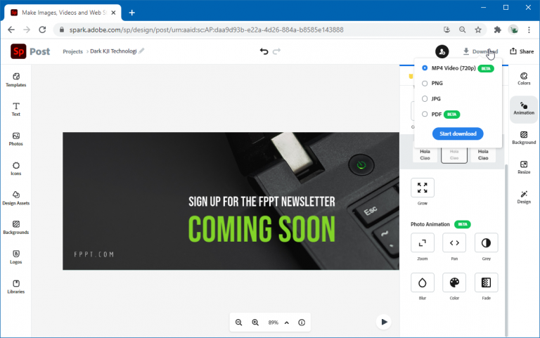 Adobe Spark: Create Amazing Presentations, Posts and Videos in a Snap!