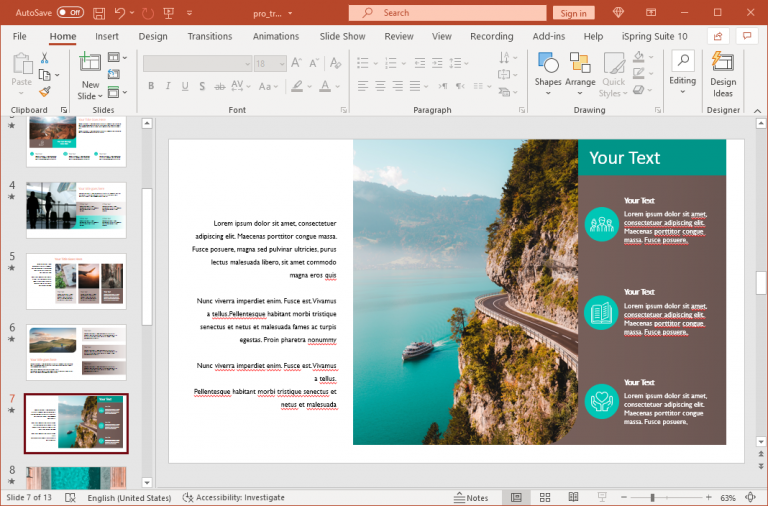 Animated Pro Travel PowerPoint Template