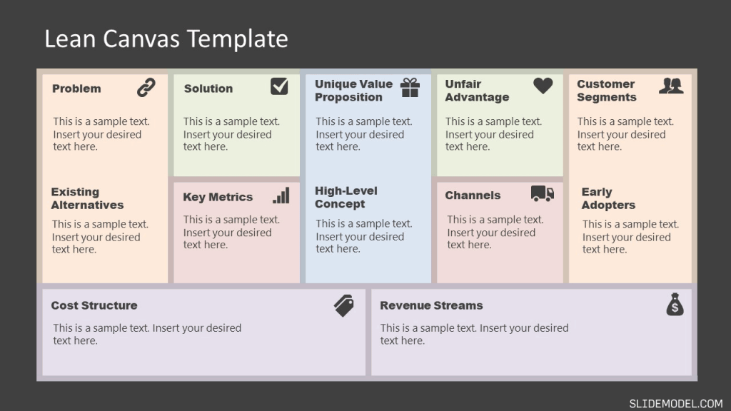 Project Canvas Template Ppt Conceptssilope
