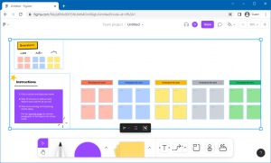 FigJam: Online Brainstorming Tool with an Interactive Whiteboard
