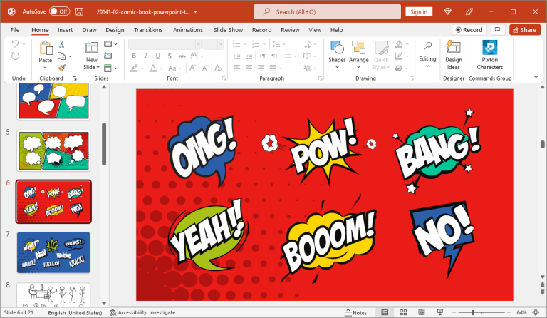 Create Comic Strips for PowerPoint Presentations with Pixton