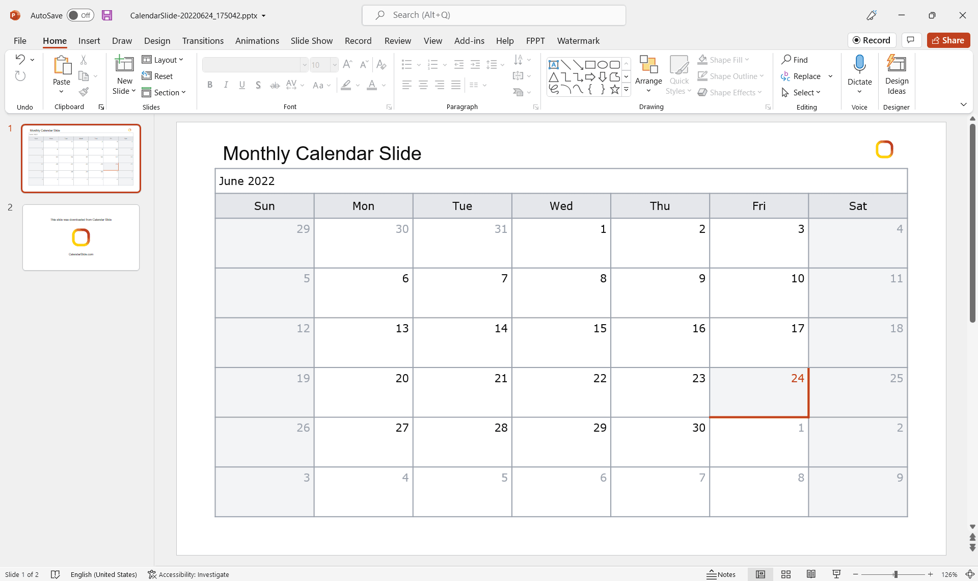 Easy Guide On How To Insert A Calendar In Your PowerPoint Slides