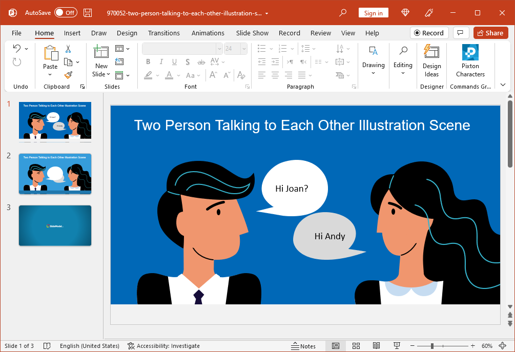 Create illustrations in PowerPoint FPPT