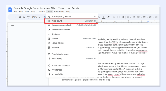 How to See Word Count on Google Docs: A Guide for Presentation Preparers
