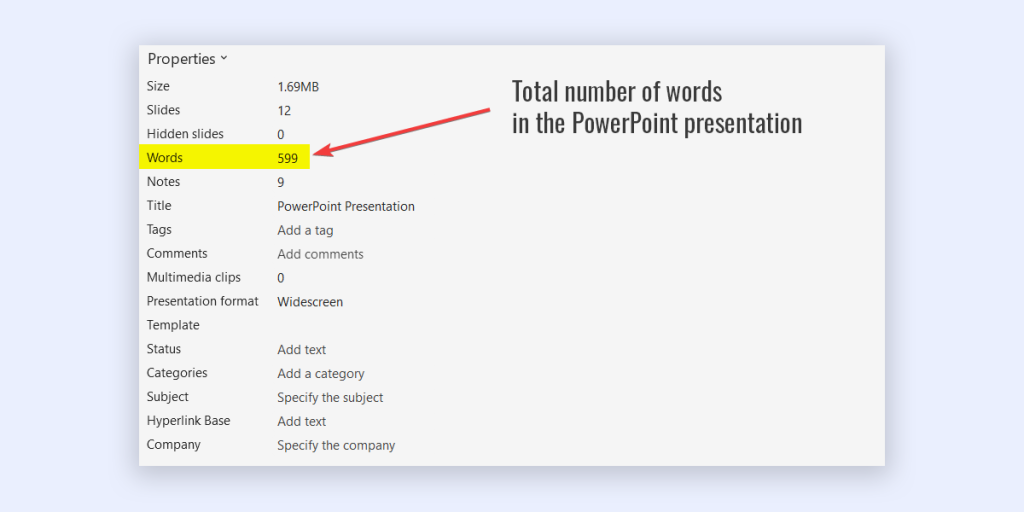 How to Count the Number of Words in a PowerPoint Presentation