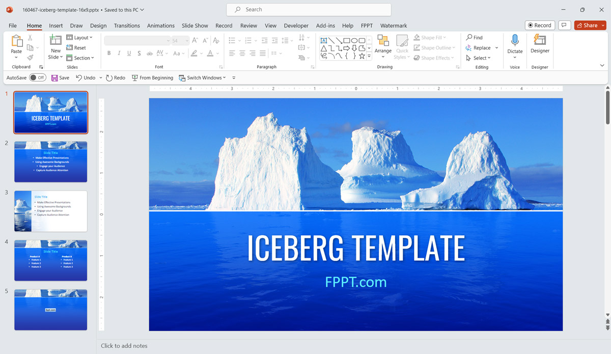 Under the Surface: Iceberg Templates in Presentations Under the Surface: Iceberg Templates in Presentations