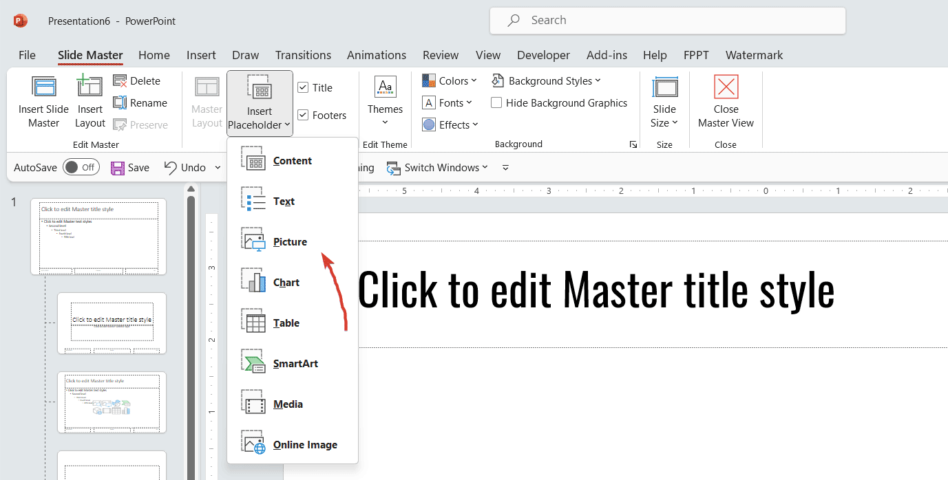 Insert A Picture Placeholder In PowerPoint