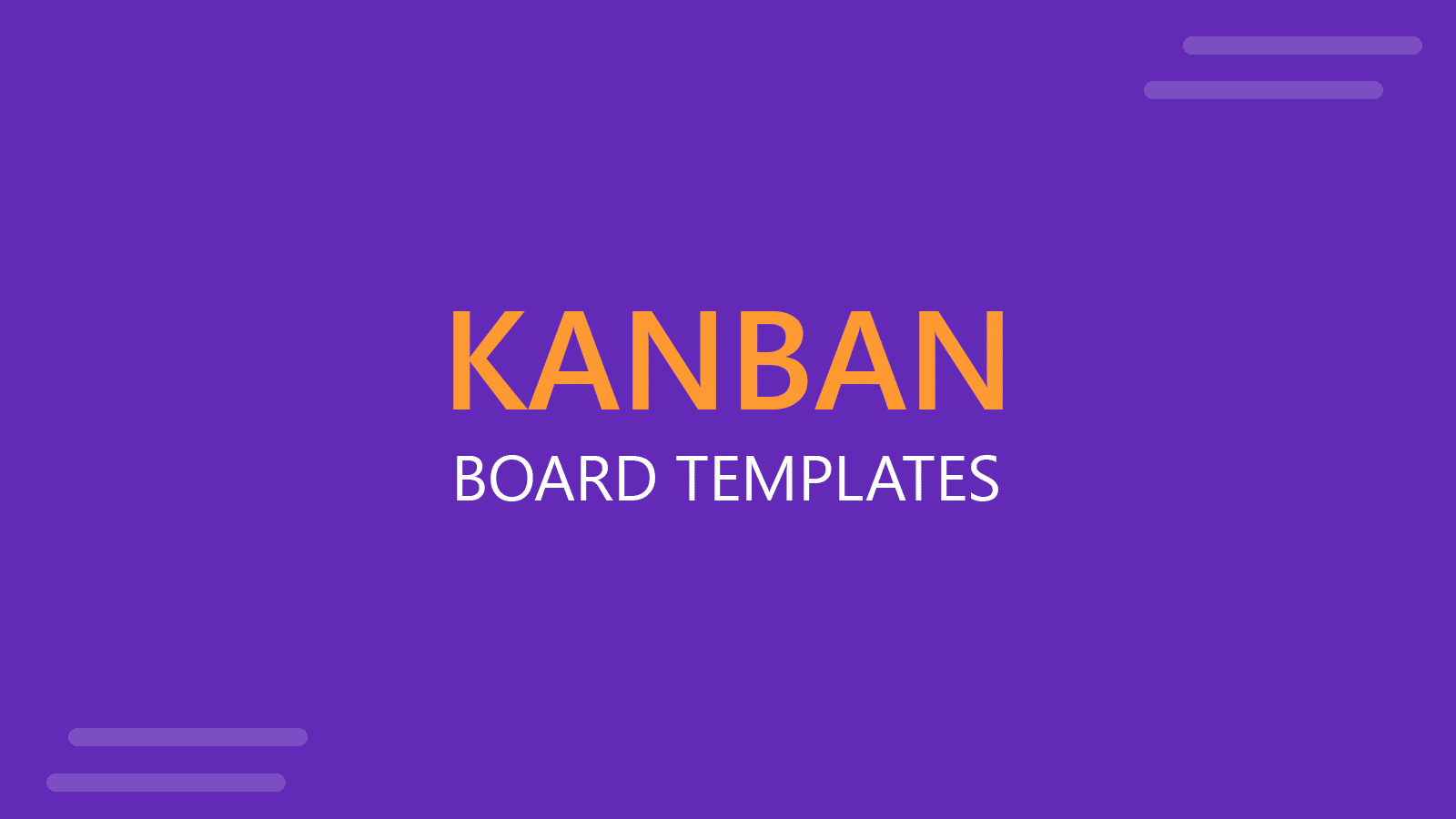 3+ Free Kanban Board Templates for PowerPoint