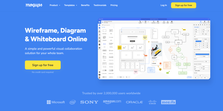 Create Mockups & Wireframes Online with Moqups