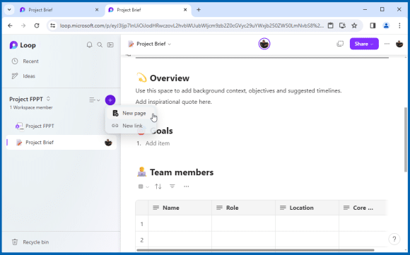 Microsoft Loop: Think, Plan and Create Together