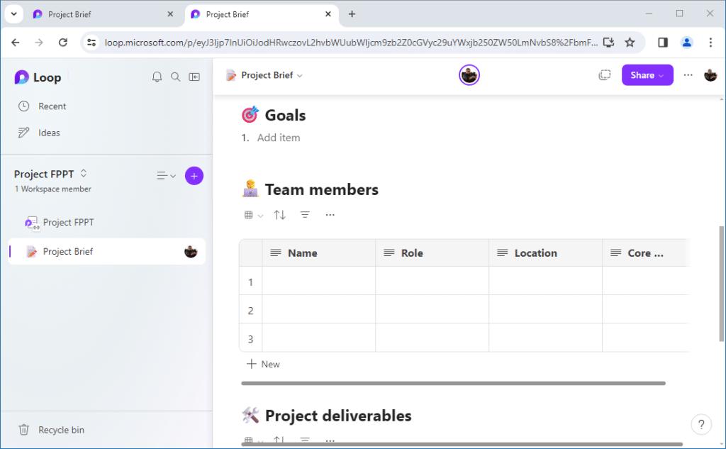Microsoft Loop: Think, Plan and Create Together