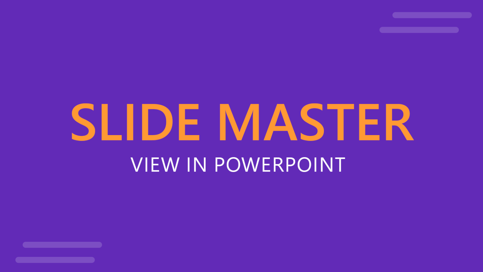 Slide Master in PowerPoint (How to Use it & Examples)