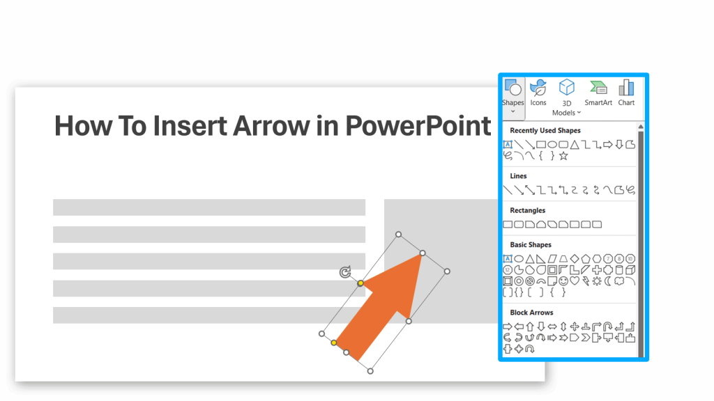 How to Insert Arrow in PowerPoint Slides