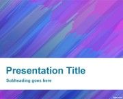Brush Strokes PowerPoint Template - Free PowerPoint Templates