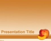 Peach PowerPoint Template - Free PowerPoint Templates