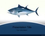Tuna Fish PowerPoint Template - Free PowerPoint Templates
