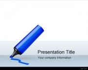 Design Marker PowerPoint Template - Free PowerPoint Templates