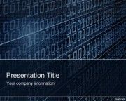 Technology Binary PowerPoint Template - Free PowerPoint Templates