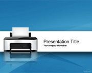 Printer PowerPoint Template - Free PowerPoint Templates