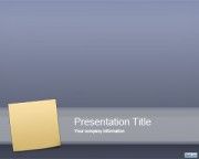 Sticky Note PowerPoint Template - Free PowerPoint Templates