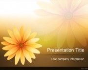 Daisy Flower PowerPoint Template - Free PowerPoint Templates