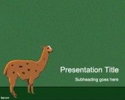 Llama PowerPoint Template - Free PowerPoint Templates