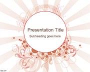 Sun Burst PowerPoint Template - Free PowerPoint Templates
