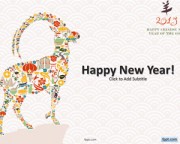 happy-goat-powerpoint-background - Free PowerPoint Templates