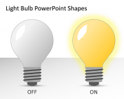 Free Light Bulb PowerPoint Shapes - Free PowerPoint Templates