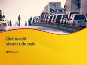 Free High-speed Rail Train PowerPoint Template - Free PowerPoint Templates
